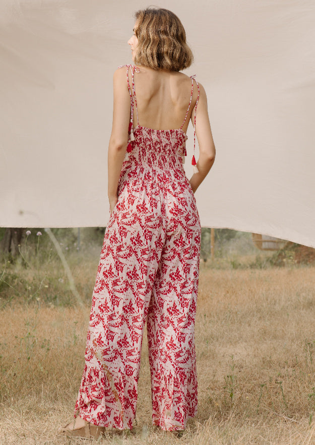 Dixie Jumpsuit // Saintes Print - Boho Clothes Wholesale – Hippy Chick ...